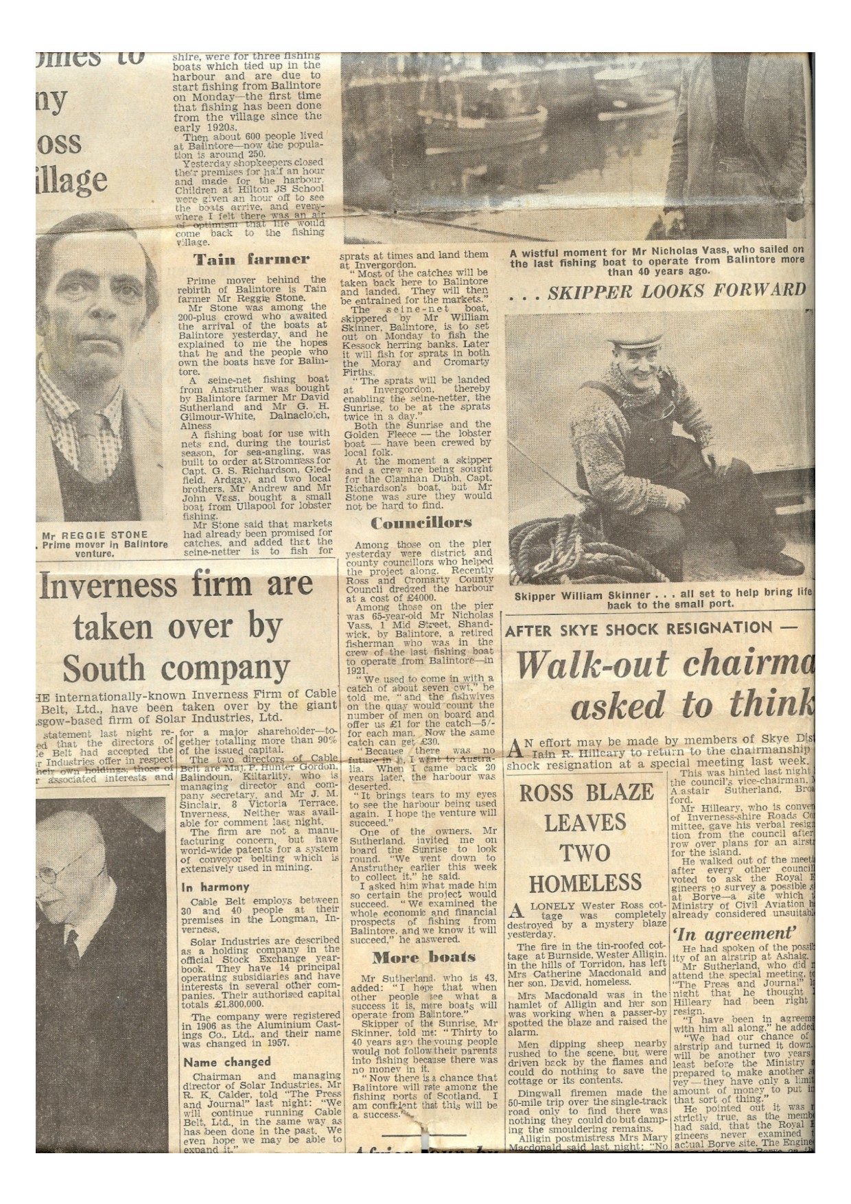 fishing news clipping | Seaboard History Balintore, Ross-shire, Scotland